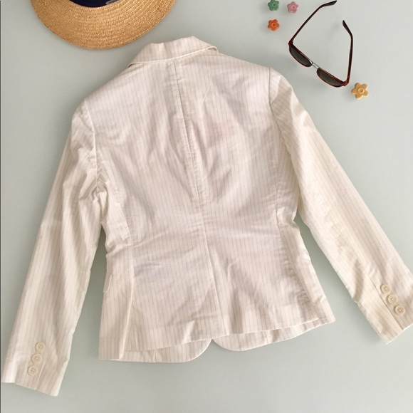 Banana Republic | Jackets & Coats | Banana Republic Pinstripe White Blazer Nwt | Poshmark